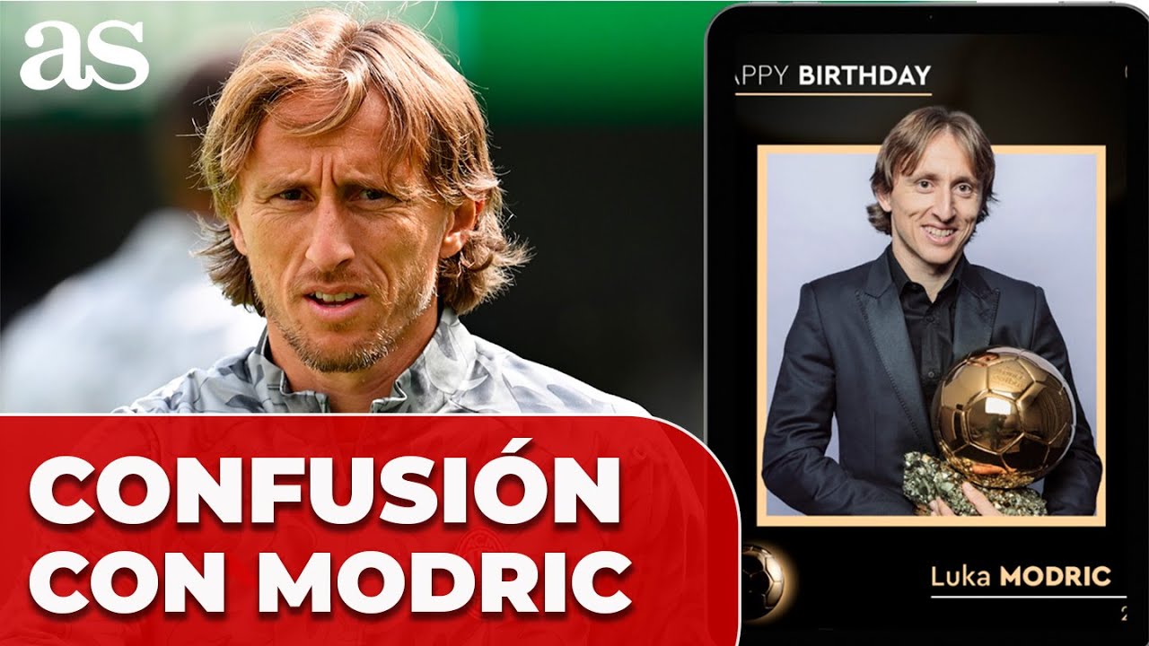 La CONFUSIÓN de la cuenta del BALÓN de ORO con LUKA MODRIC - YouTube