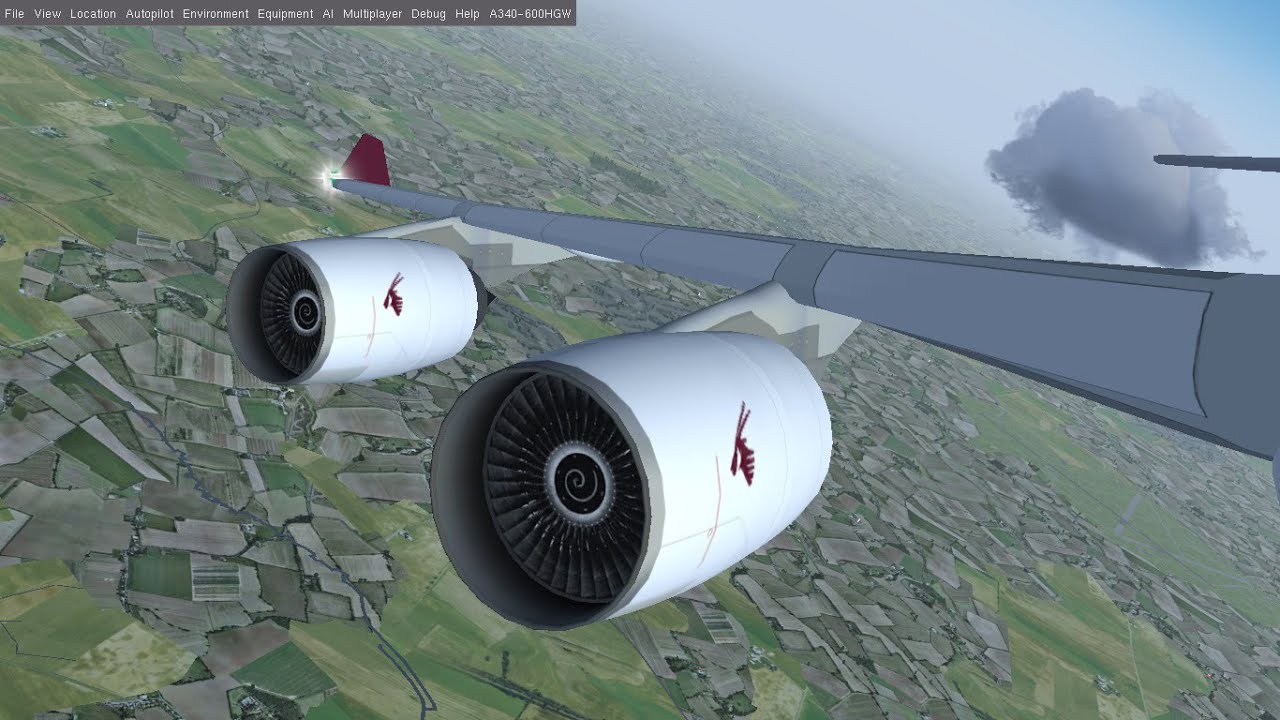 A340 - 600 Full Flight Flightgear LIVE ATC - YouTube