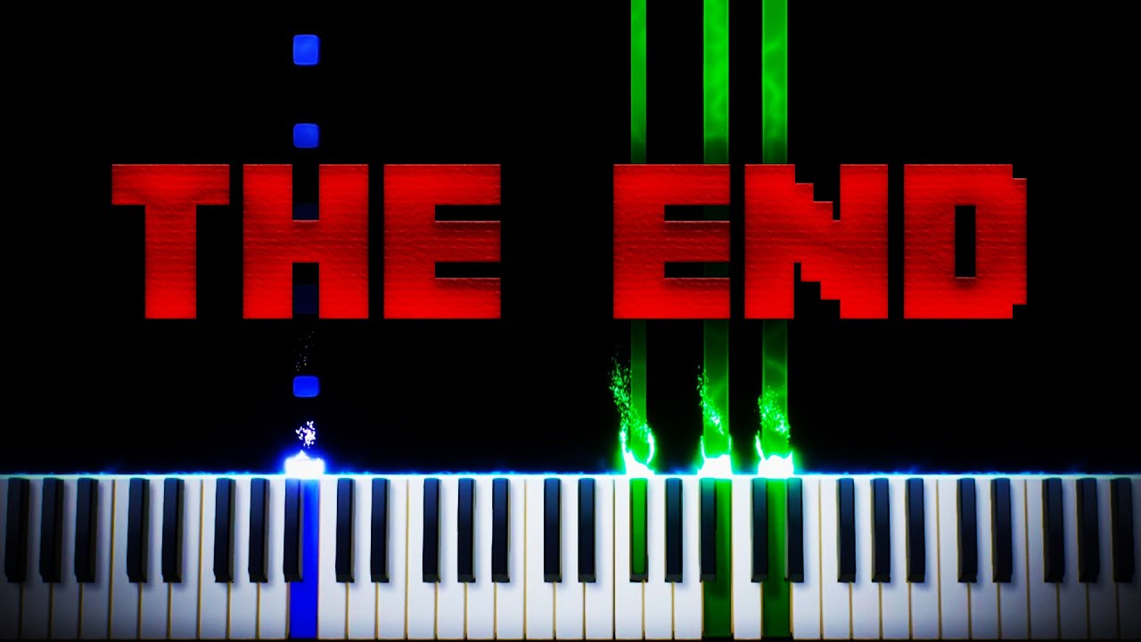 C418 - The End (from Minecraft Volume Beta) - Piano Tutorial - YouTube