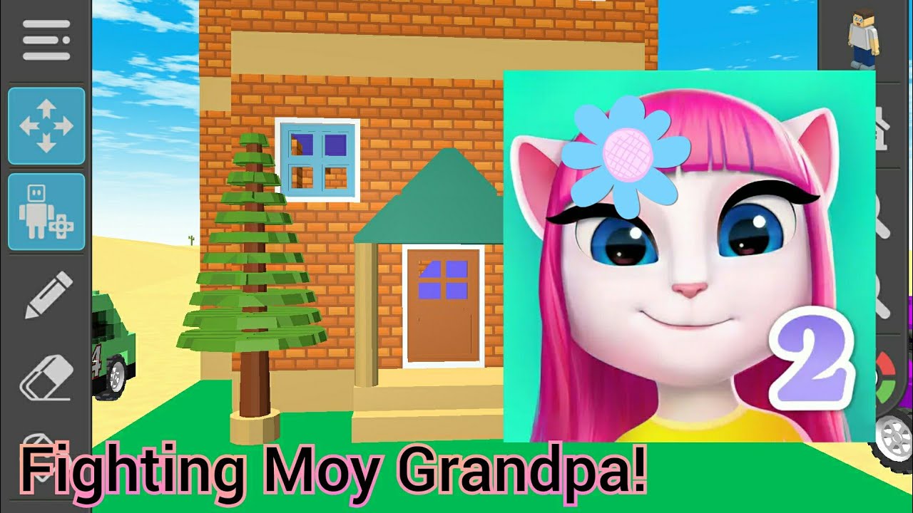 Talking Tom and Friends: Talking Angela Fights Moy Grandpa! # ...