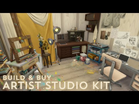 Artist Studio Kit: Build & Buy 🎨 The Sims 4 First Look - YouTube