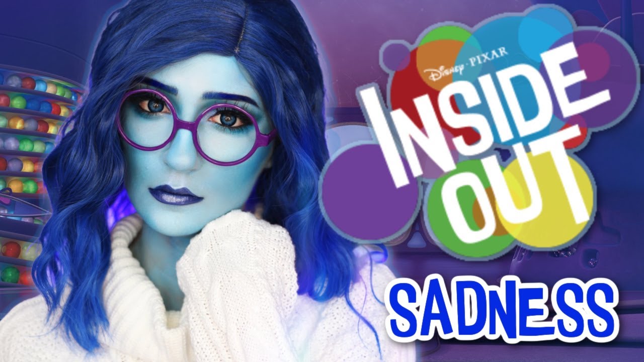 Sadness Makeup Tutorial【Inside Out】| 12 Days of SFX-mas 2021 | Madalyn ...