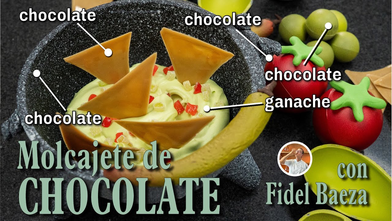 Escultura de Molcajete de CHOCOLATE | MasterClass con el Chef FIDEL ...