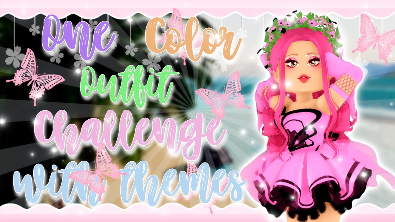 ONE COLOR OUTFIT CHALLENGE WITH THEMES!!! || Royale High Content - YouTube
