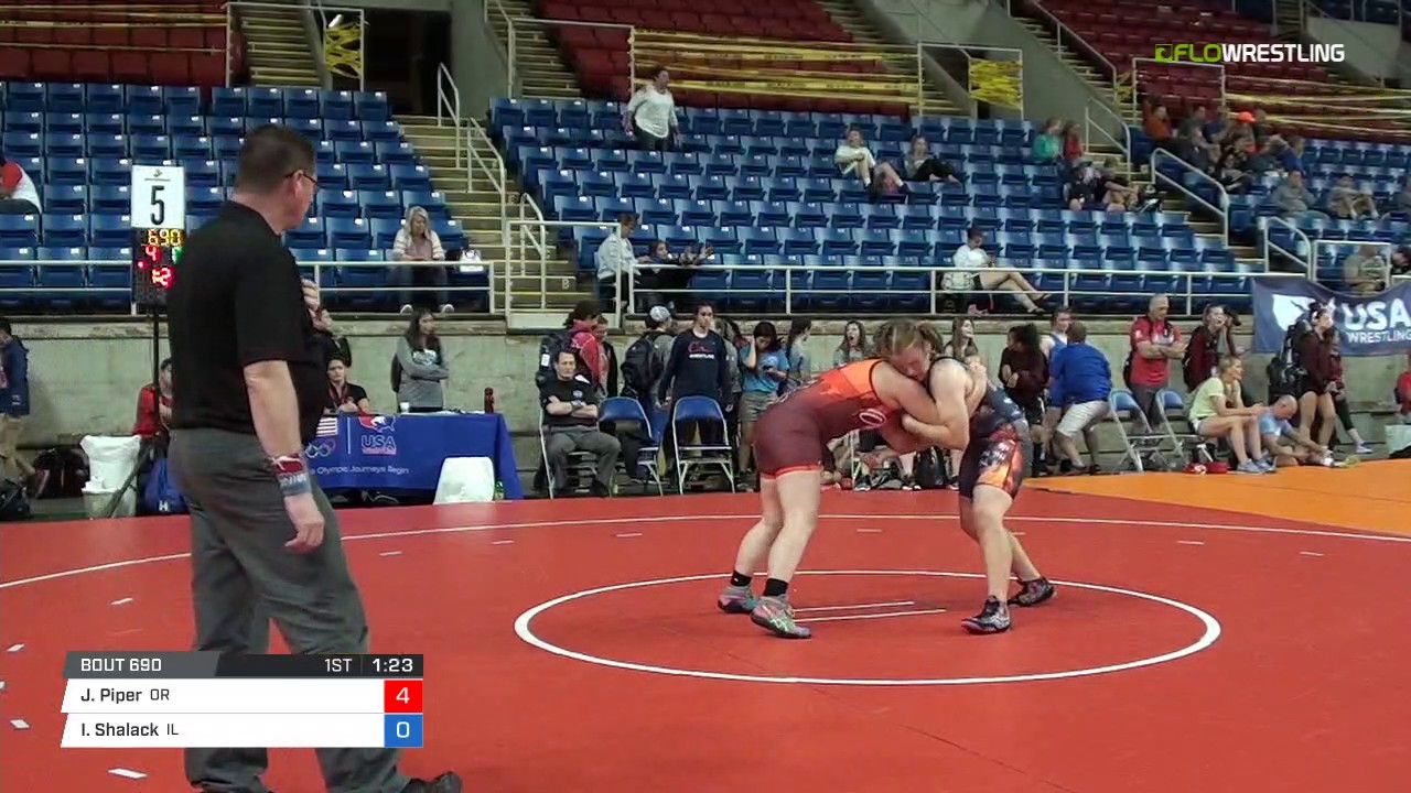 Junior WM 180 Consi of 8 #2 - Jade Piper (OR) vs. Isabeau Shalack (IL ...