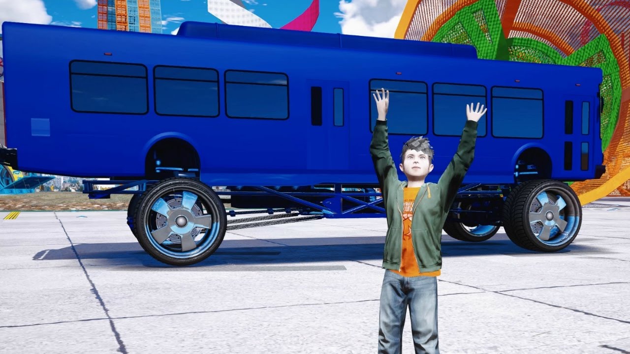 TIMMY DRIVES-SCHOOL BUS MONSTER TRUCK #7 - YouTube