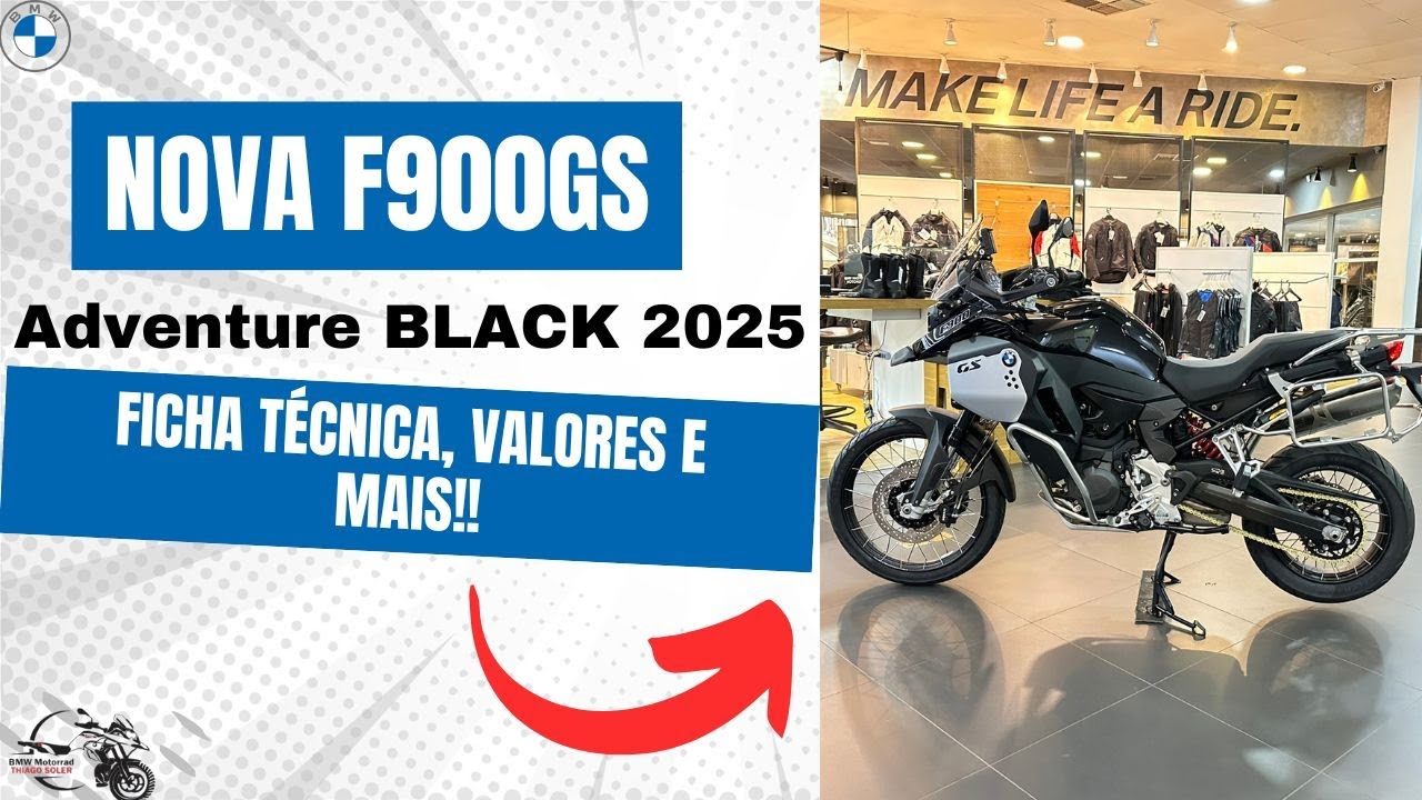 NOVA F900GS ADVENTURE BLACK 2025 [ANÁLISE] BMW. FICHA TÉCNICA, VALORES ...