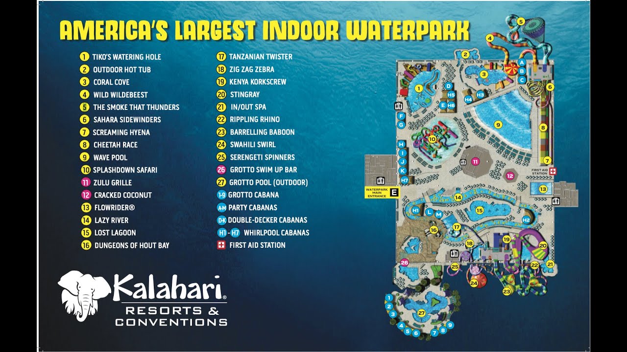 Kalahari America's Largest Indoor Waterpark, Round Rock Texas - YouTube