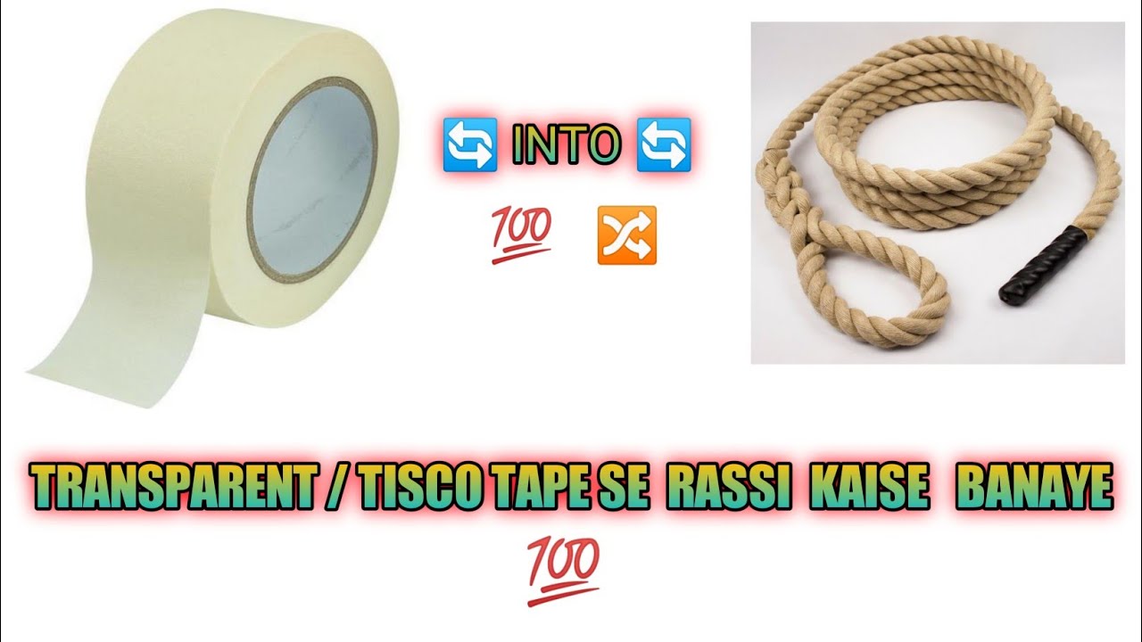 Transparent / Tisco , Tap se rassi kese banaye # recycling♻ - YouTube