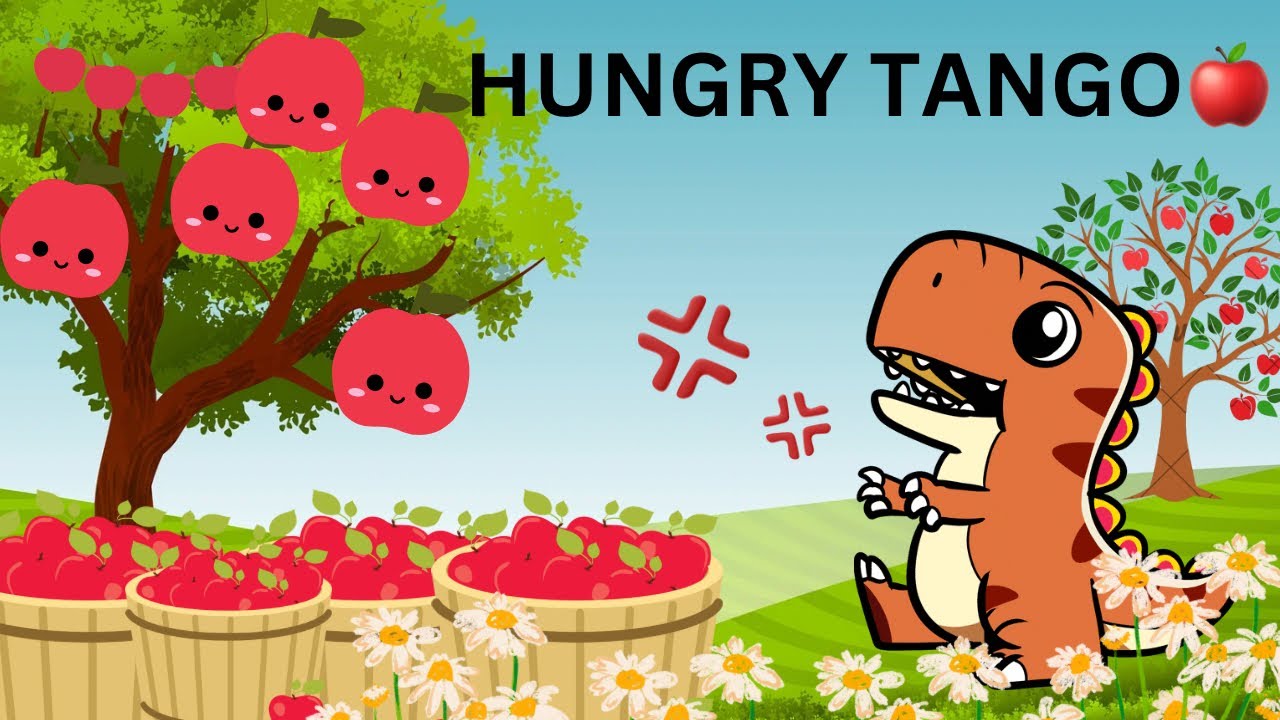 HUNGRY TANGO!🦖🍎🍎 Subscribe to my YouTube channel: Giggle and Grow - YouTube