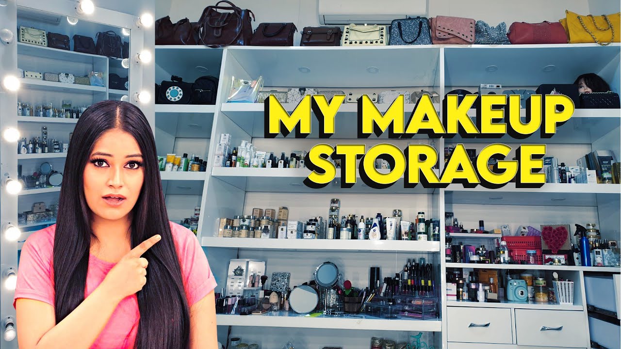 My Huge Makeup Skincare Storage And Collection Never Seen Before😲my