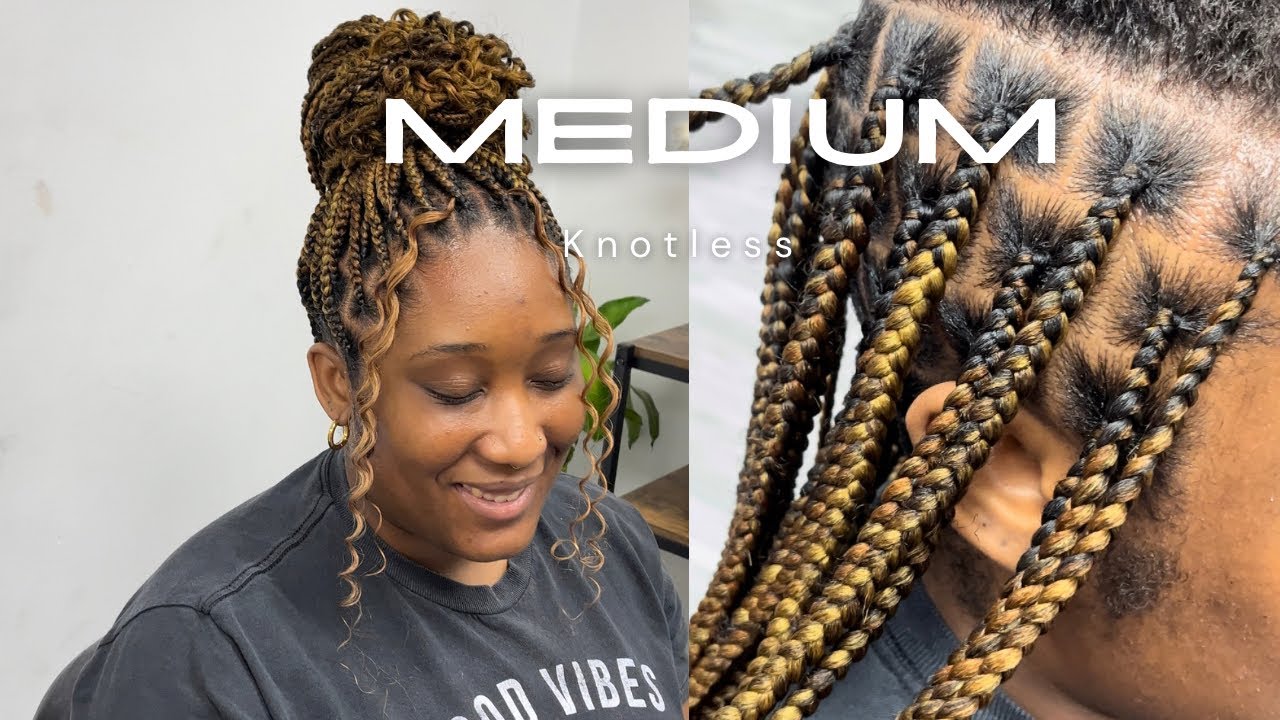 How To Make Knotless Box Braids | Learn and Braid with me | Omahs ...