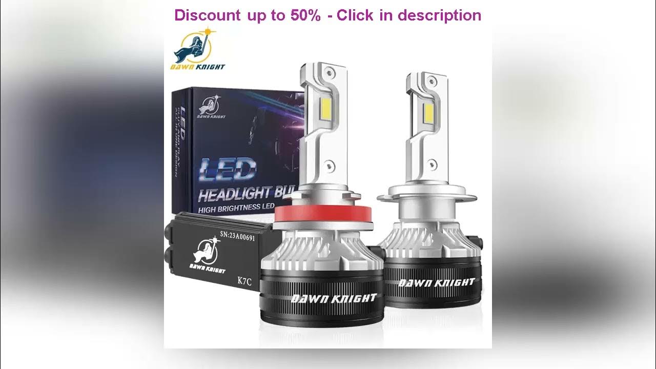 DAWNKNIGHT K7C 4300K H7 H4 H11 Led Lamp 3 Copper Tube Led Lights For ...