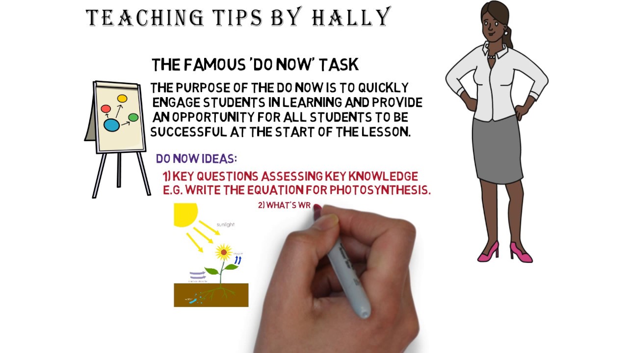 The famous "Do Now Task" teaching tip - YouTube