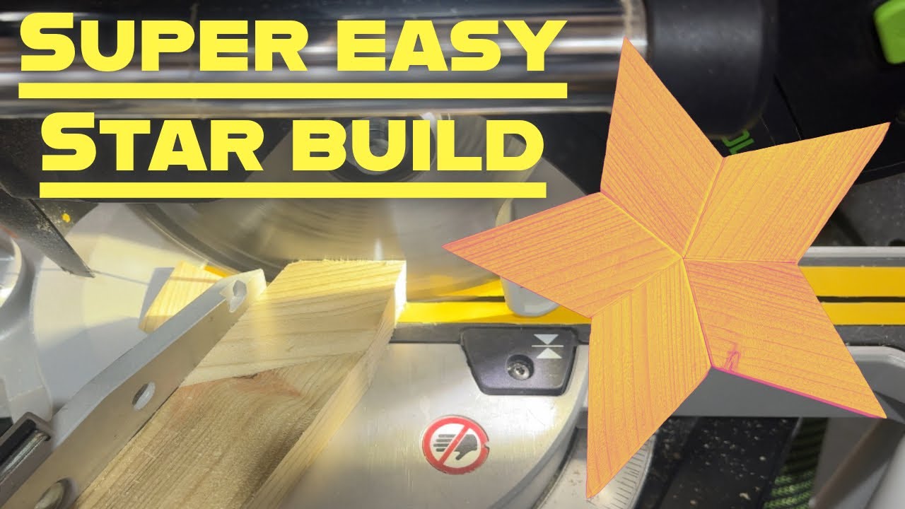 How to make this wooden star using only 2 angles. So simple and easy ...