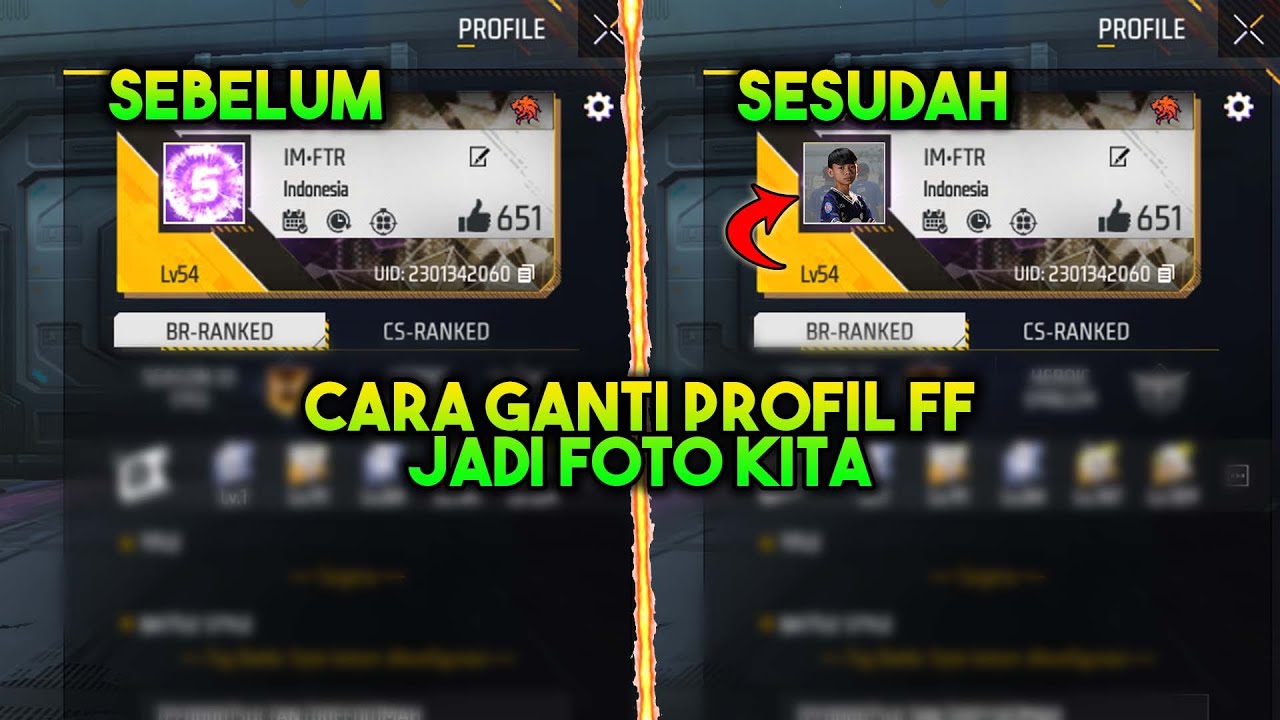 CARA GANTI FOTO SENDIRI DI PROFIL AKUN FF !! CARA GANTI PROFIL AKUN FF ...