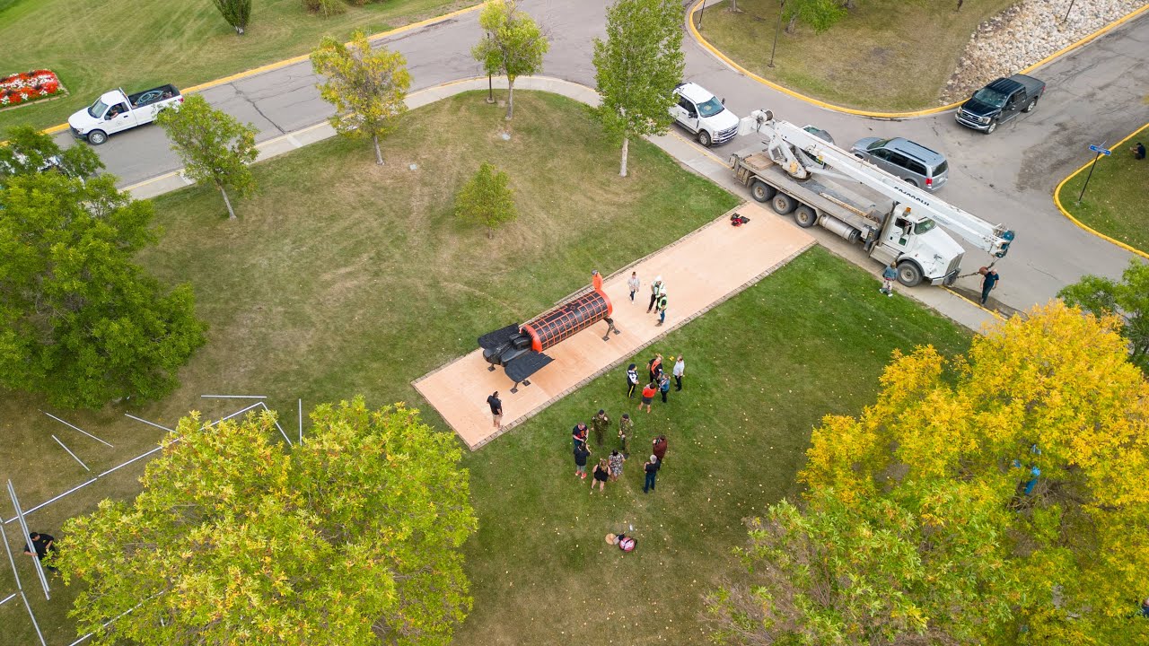 Indian Residential School Memorial Monument - YouTube