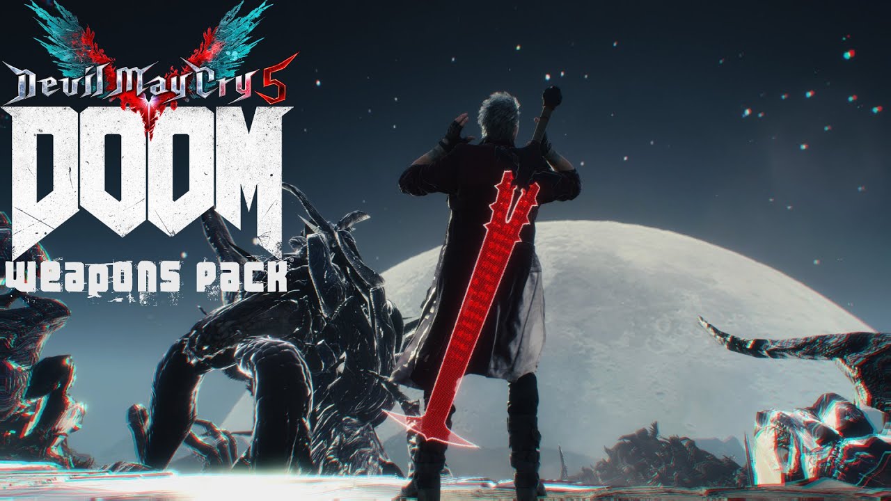 DOOM Weapons Pack for Dante - Devil May Cry 5 [MOD][1080P][60FPS] - YouTube