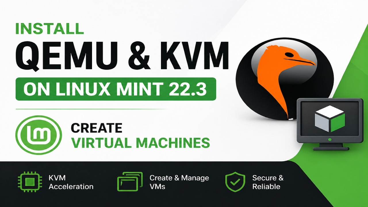 Install QEMU and KVM on Linux Mint 22.3 Zena — Create Virtual Machines ...