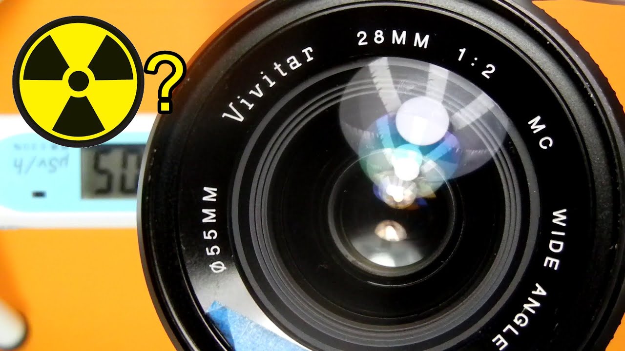 Testing lenses for Gamma radiation : 2 legacy Vivitar lenses. (28/2, 80 ...