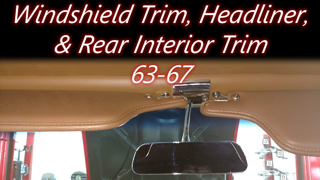 63 Split Window - Windshield Trim, Headliner & Rear Interior Trim - YouTube