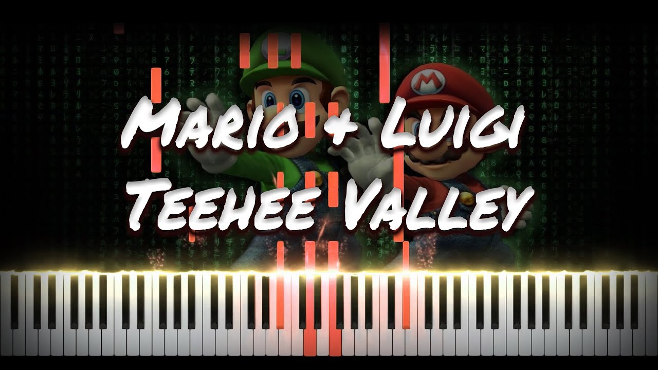 Mario & Luigi - Teehee Valley | VIDEO GAME PIANO COVER | PIANO TUTORIAL ...