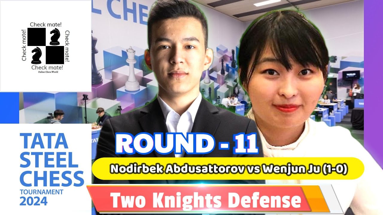 Nodirbek Abdusattorov vs Wenjun Ju: Showdown at Tata Steel Masters 2024 ...