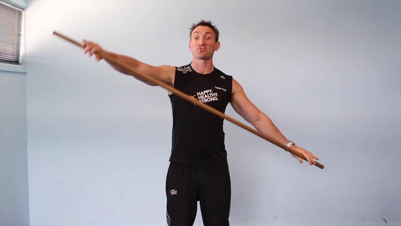 Shoulder mobility stick - YouTube