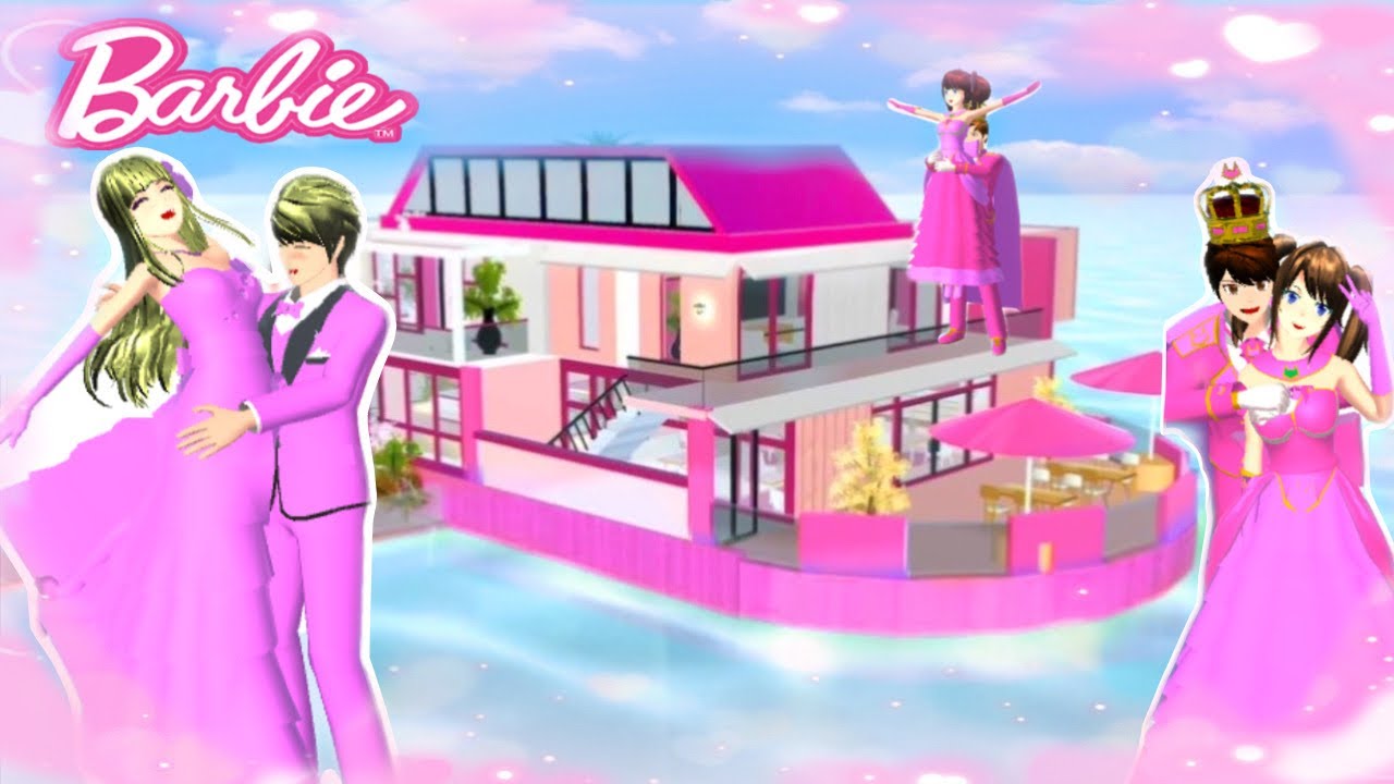 Barbie & Pangeran bulan madu di kapal!Yuta Mio Celine berenang!Sakura ...