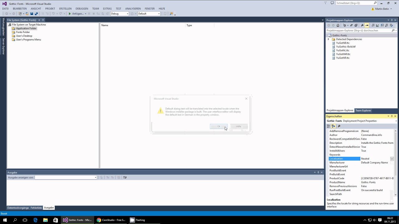 Create Font MSI tutorial - YouTube