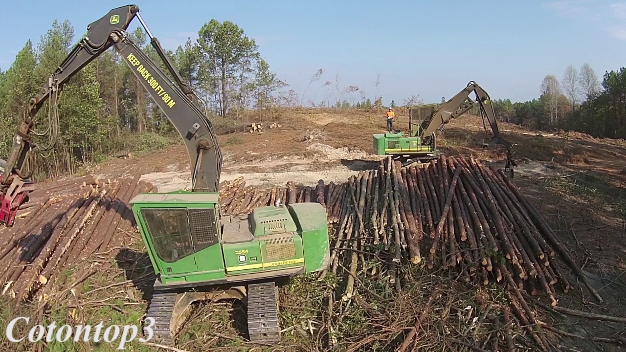 Extreme drone footage of logging equipment! - YouTube