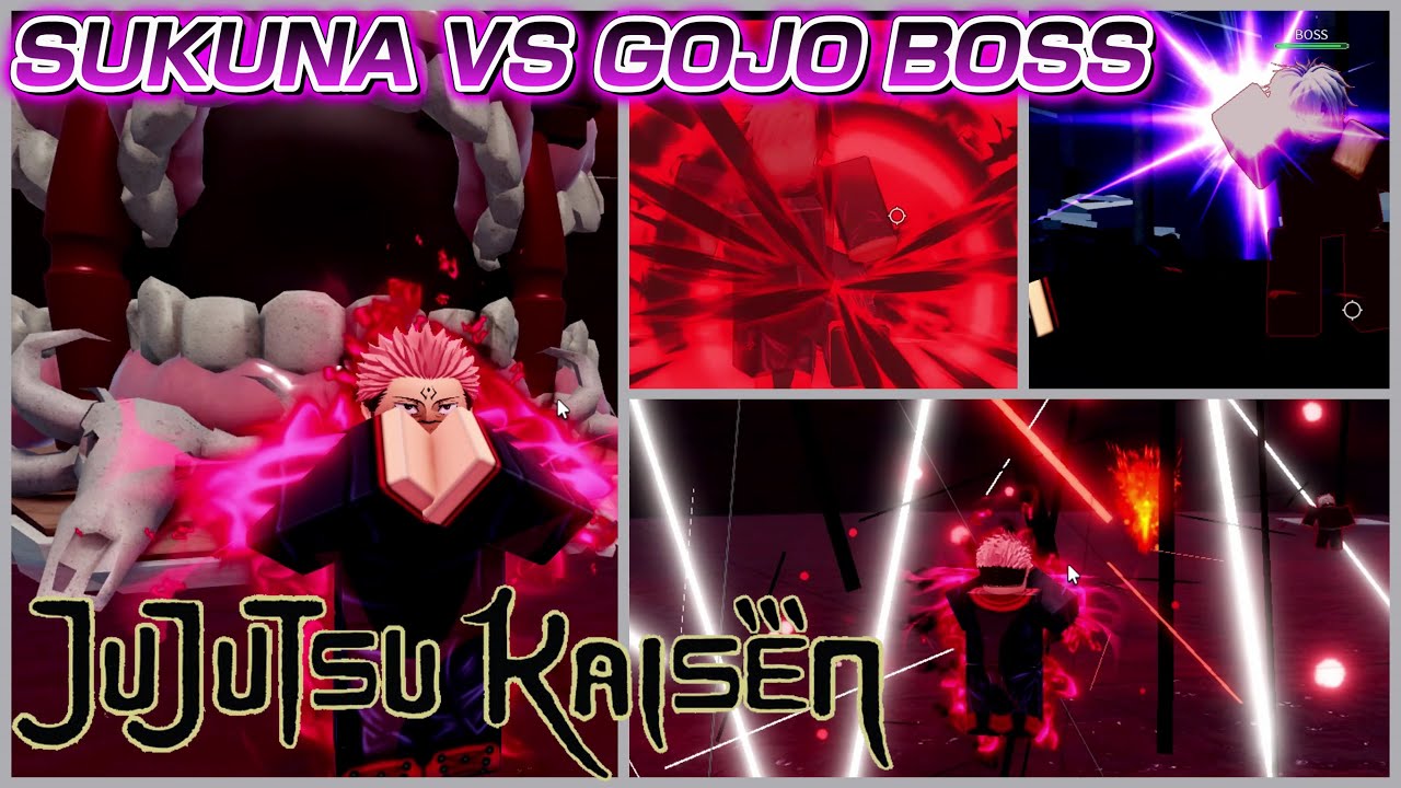 Sukuna Vs Gojo Boss | Cursed Arena | Jujutsu Kaisen Roblox - YouTube