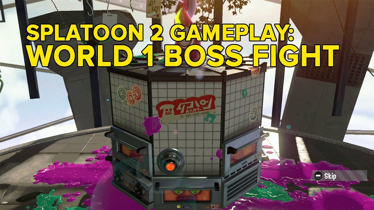 Splatoon 2 Gameplay -- Boss Fight - YouTube
