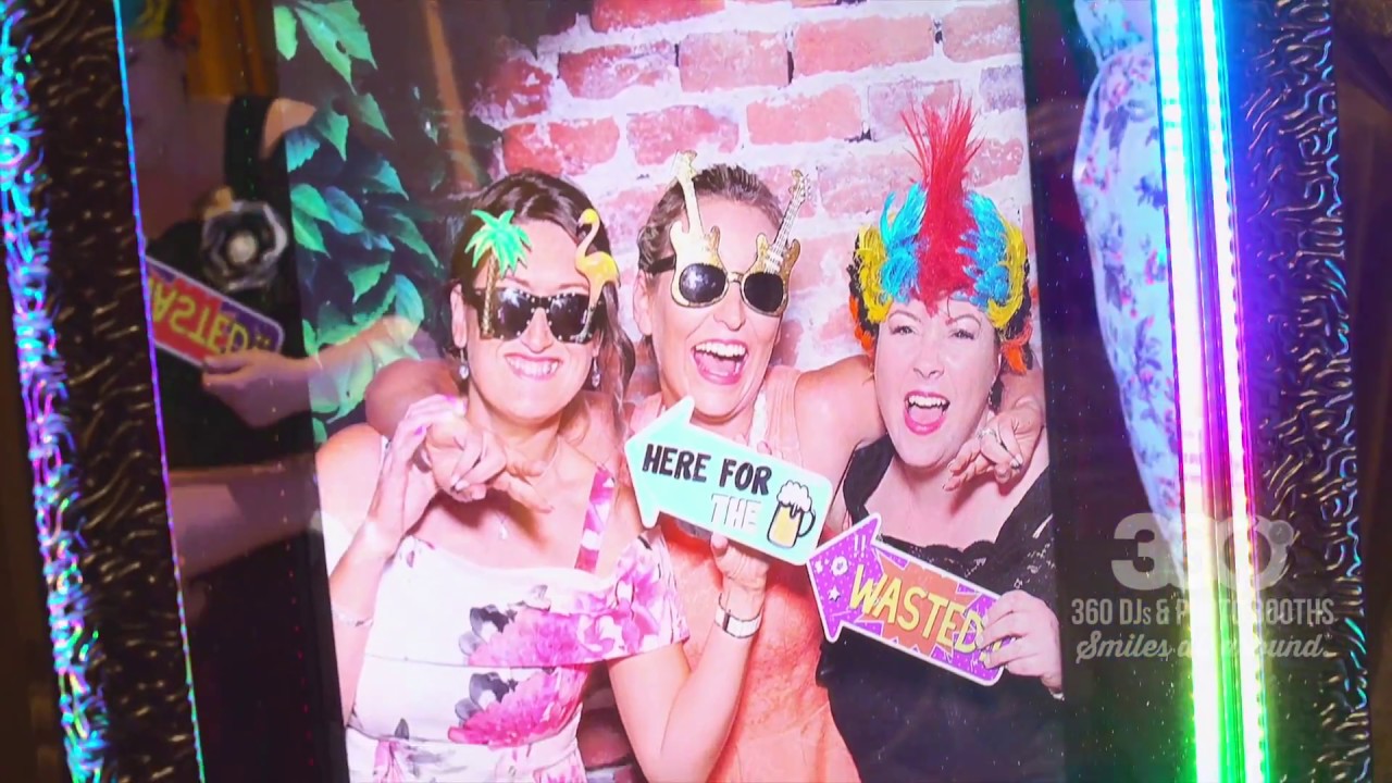 360 DJs & Photo Booths: Selfie Mirror Photo Booth - YouTube