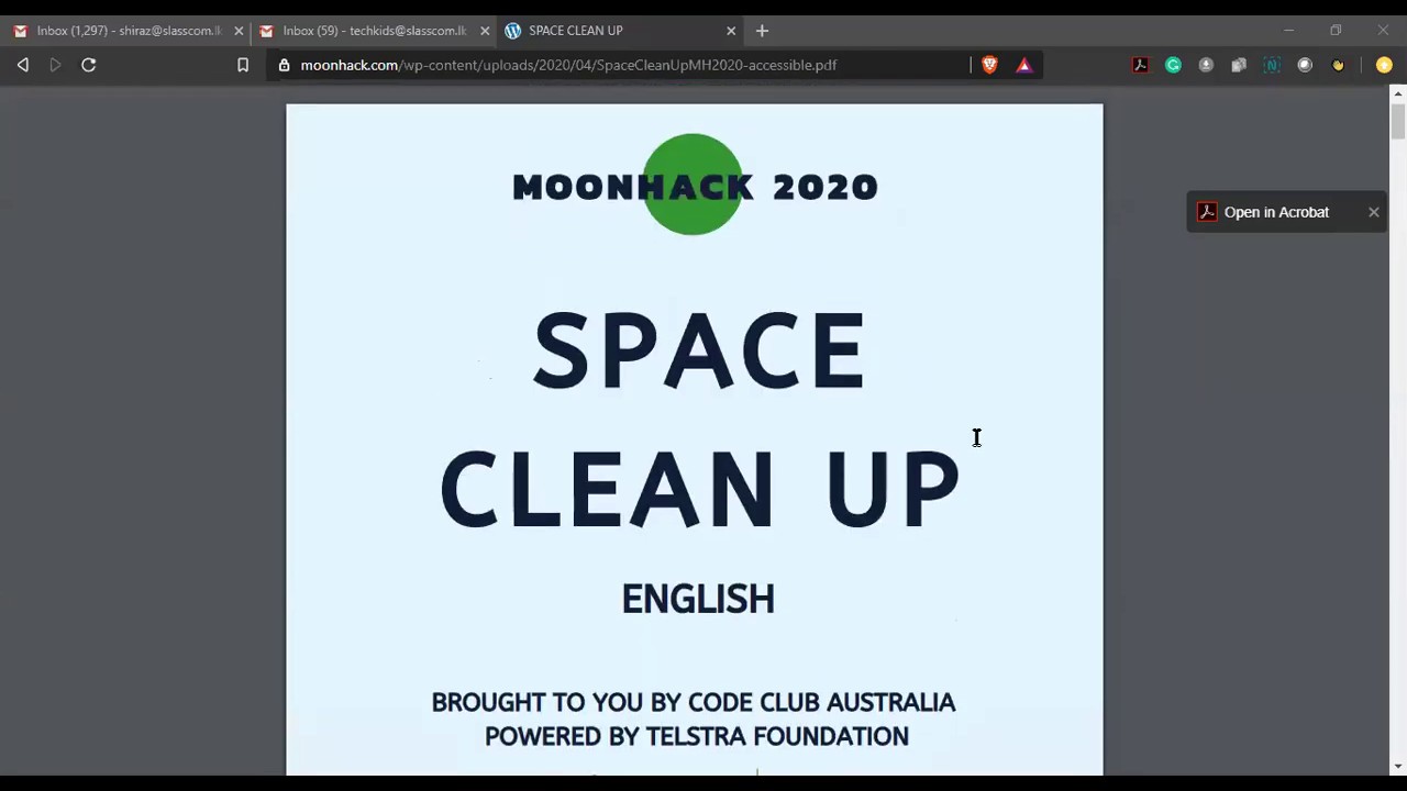 SLASSCOM TechKids - Moon Hack 2020 - Scratch Session #1 - YouTube