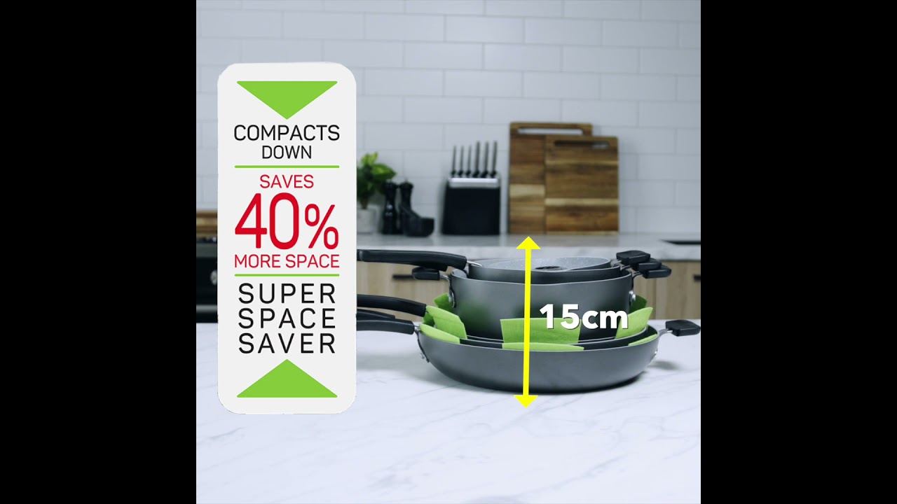 Cuisine::pro Swiss+Tec Compact 10 Piece Cookware Set - YouTube