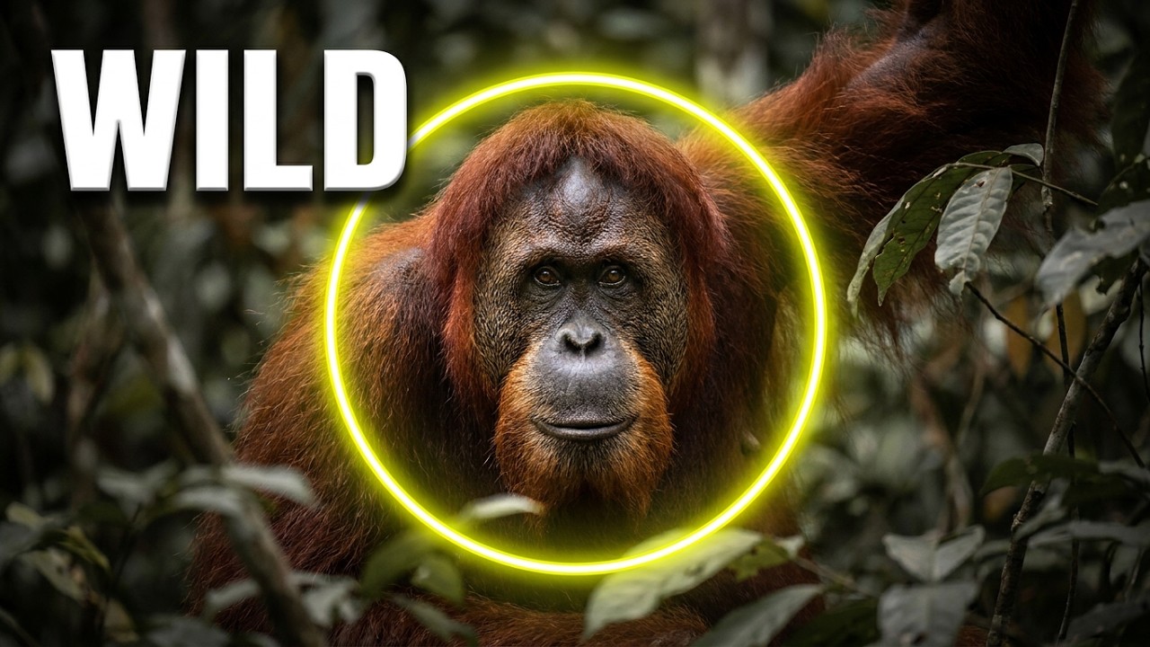 Wild Orangutan in the Jungle of Sumatra Indonesia - YouTube