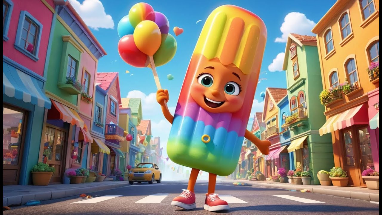 Learn Colors with Popsicles on Rainbow Airplane | Fun Color Song for ...