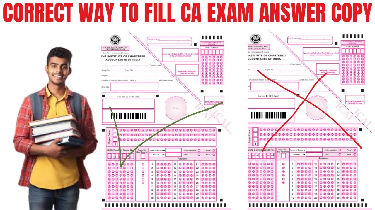 ICAI New Format | CA Inter & CA Final Nov 2023 Answersheet) CORRECT WAY ...