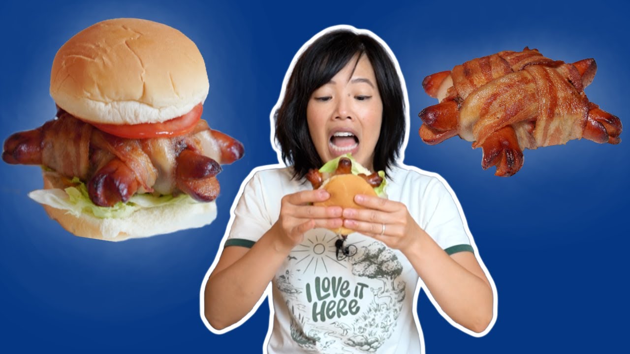 Turtle Bacon Hot Dogs With Weave