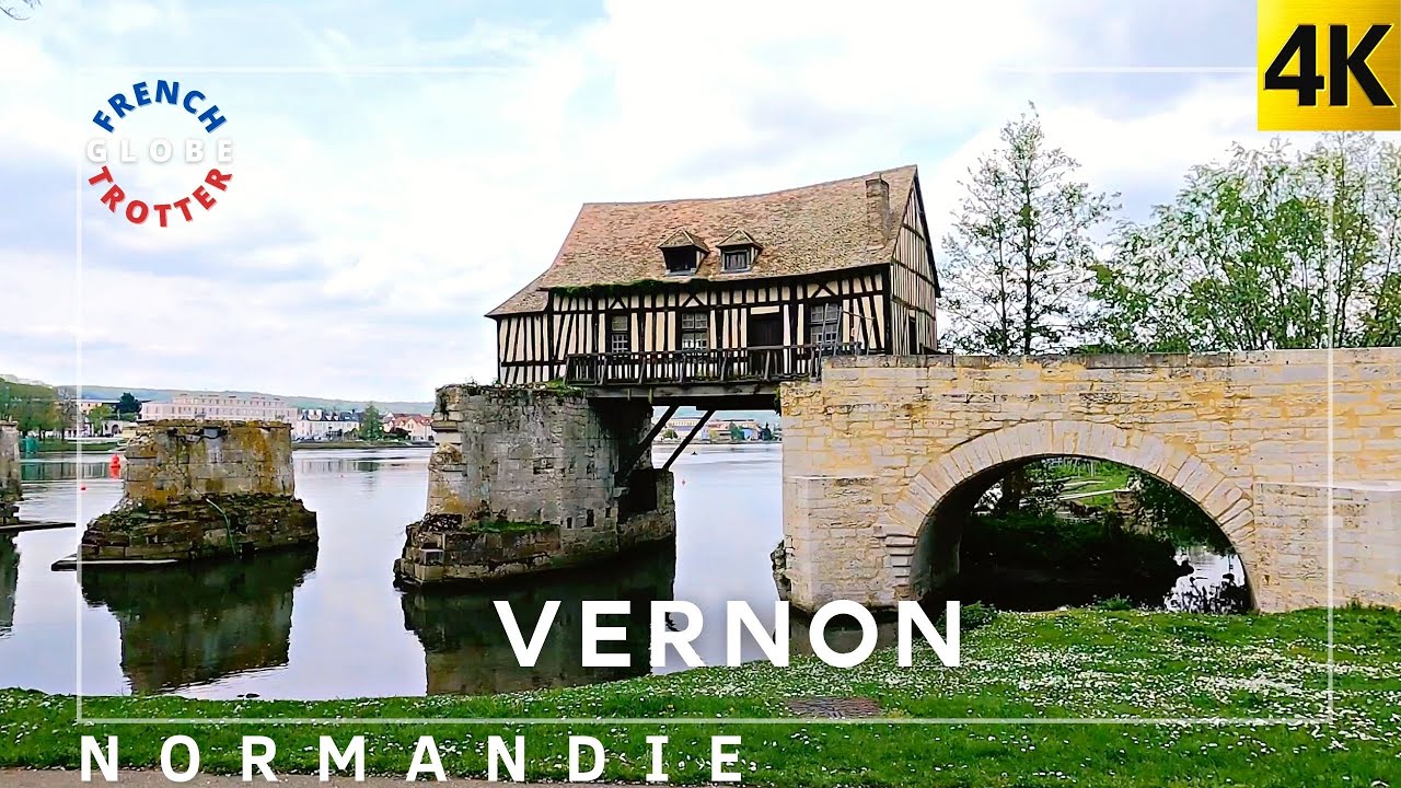 ᴘᴀʀɪꜱ ᴅᴀʏ ᴛʀɪᴘ City near Monet’s home 🇫🇷VERNON WALK 4K Charming Old ...