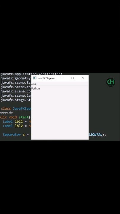 Separator in JavaFX #DarkHers #darkhers #programming #java #bhfyp #youtubeshorts #shorts #fyp ...