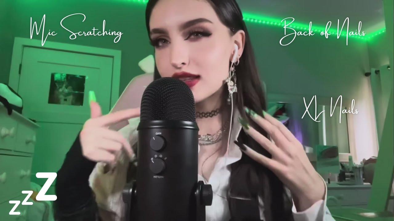 Beebee ASMR Back of Nail Mic Scratching Compilation | Minimal Talking ...
