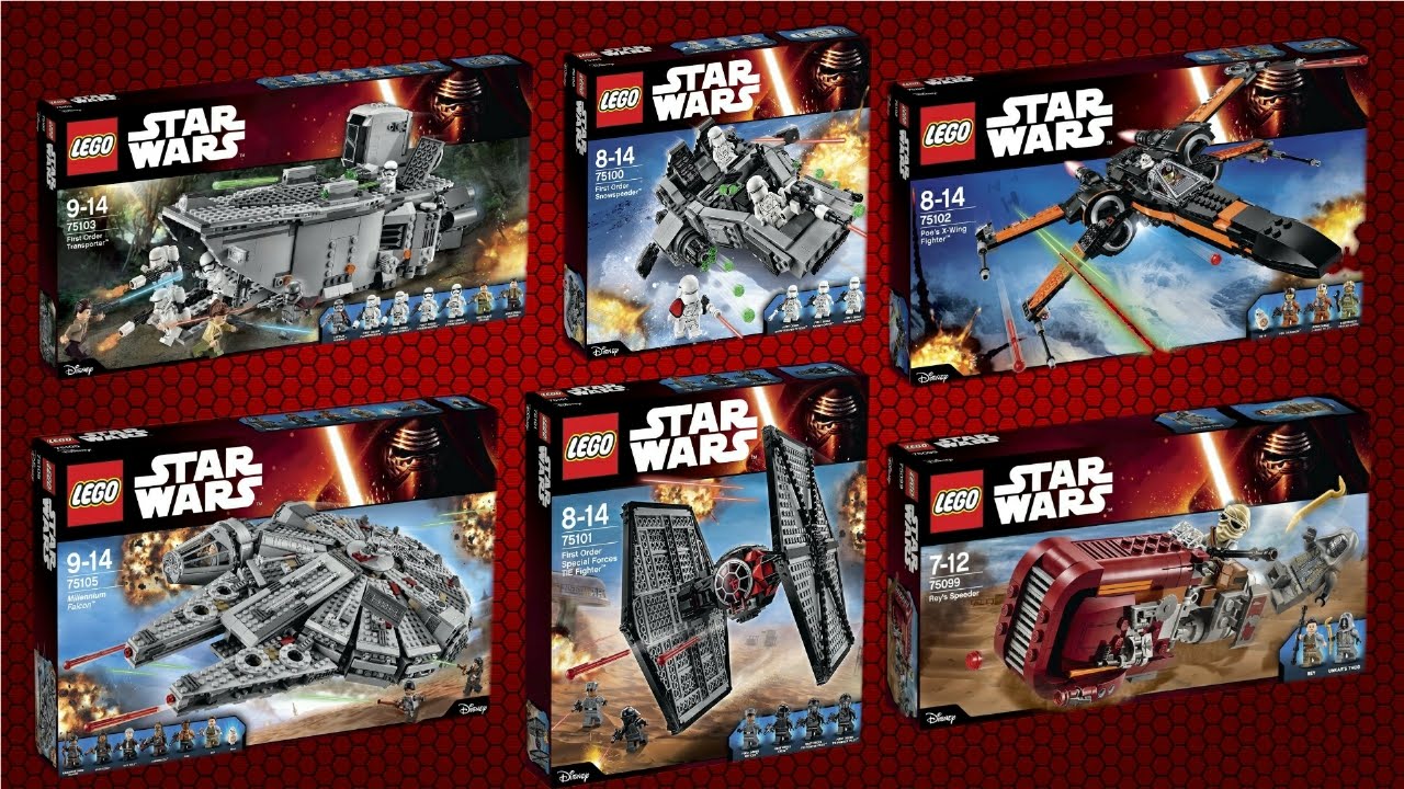 NEW 2015 Lego Star Wars Force Awakens Sets! - YouTube