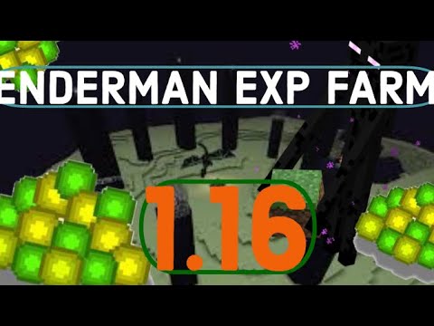 How to build an ENDERMAN EXP FARM in Minecraft 1.16 Java Edition! - YouTube