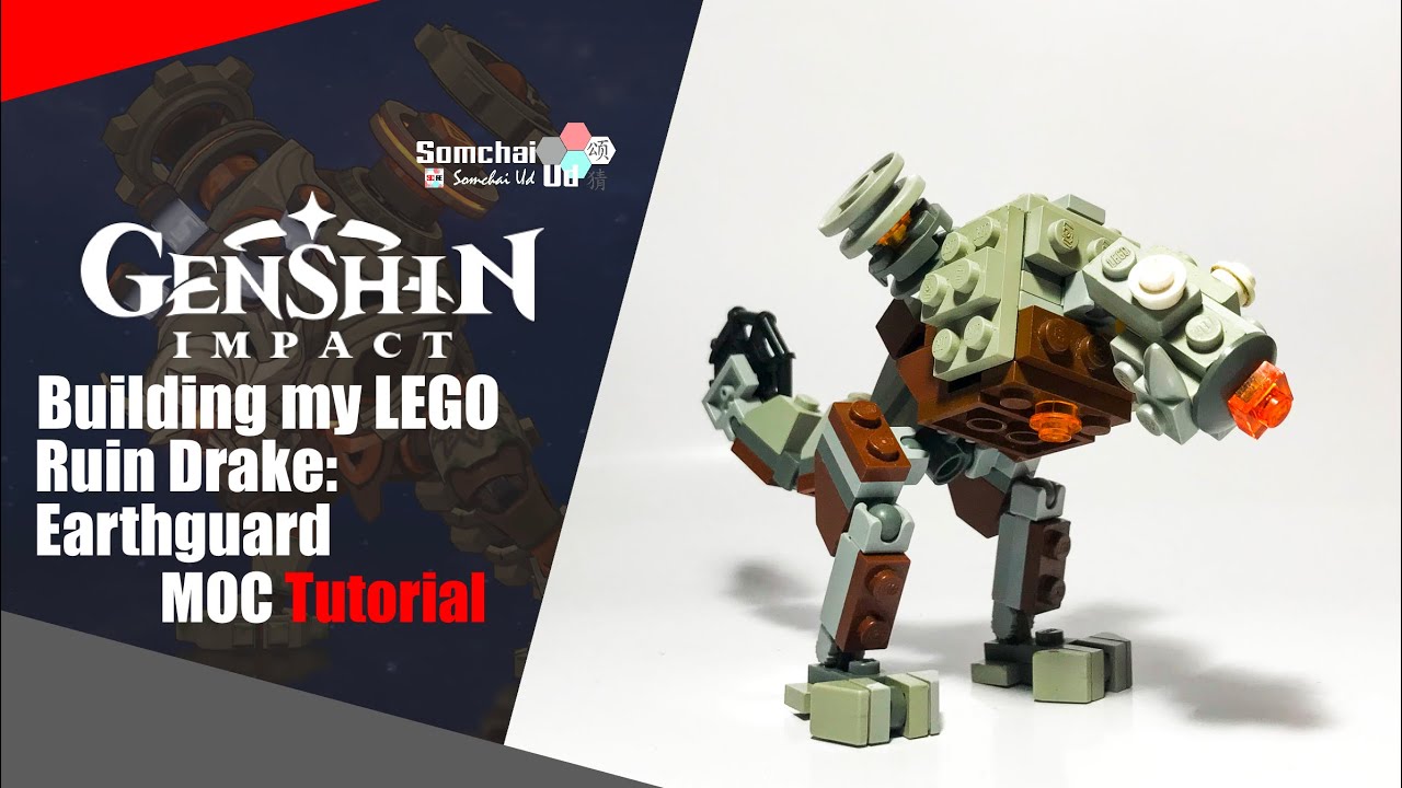 LEGO Genshin Impact Ruin Drake: Earthguard MOC Tutorial | Somchai Ud ...
