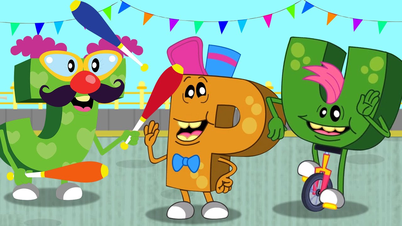 ABC Monsters Christmas Carnival | Funny Cartoon | Videos for Kids ...