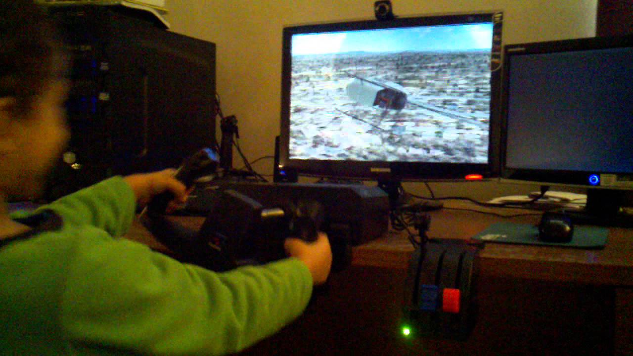 Saitek Pro Flight Cessna Yoke Flight Simulator X - YouTube