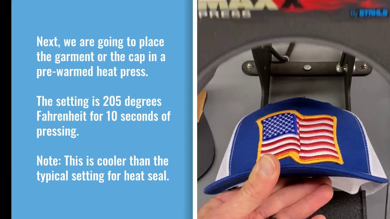 Attach-MY-Patch™ - Commercial Heat Press Instructions - YouTube