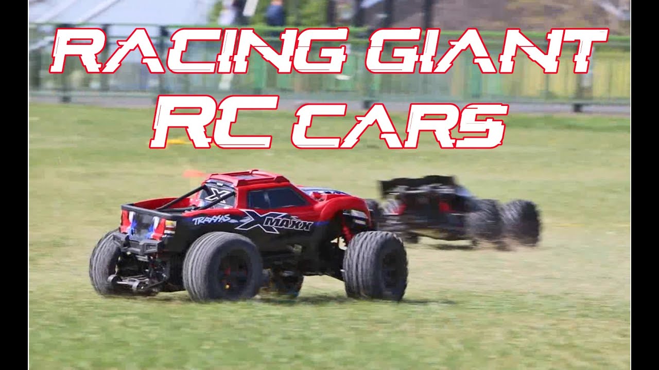 Racing massive RC cars - YouTube